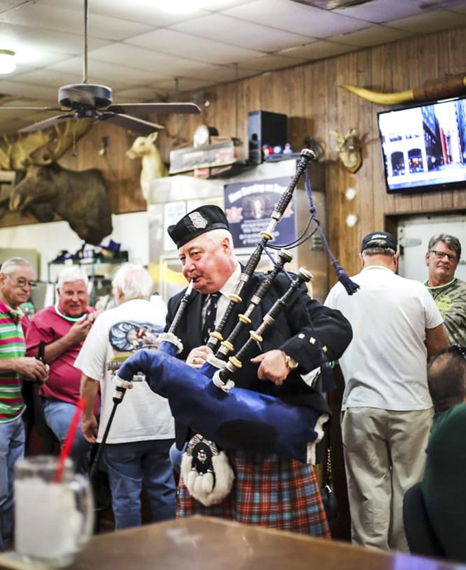 Not every barbecue joint comes with bagpipes, but when they do, you know you've found a place that marches to its own delicious drummer.