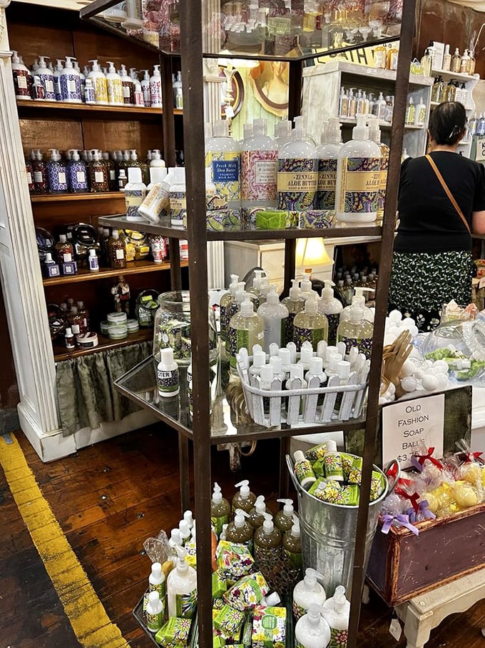 Sensory overload in the best possible way. These handcrafted soaps and lotions promise to transform your bathroom into a boutique spa experience.