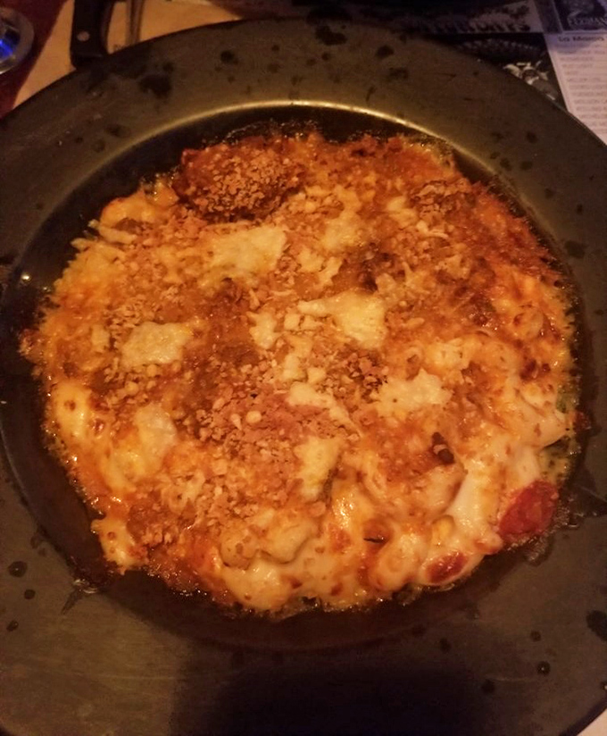 Mac and cheese that's had a serious upgrade&mdash;bubbling hot with a golden crust that makes you want to fight your dining companions for the corner piece.