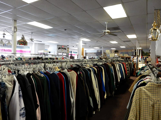 The men's section offers a sea of options from casual to formal, proving that gentlemen can refresh their wardrobes without emptying their wallets.