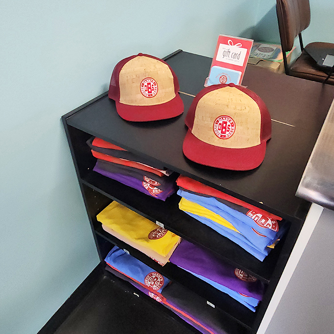 Burger loyalty runs deep&mdash;Danny's merch lets the truly devoted take the experience home, minus the delicious smell of grilling patties. 