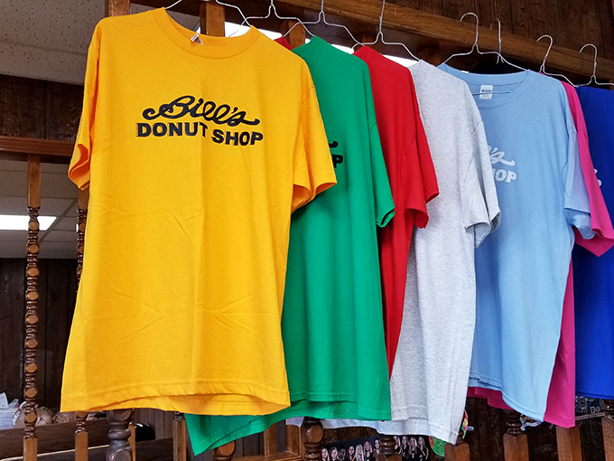 Wearing a Bill's t-shirt is like having a secret handshake with other members of the donut illuminati. Colorful proof of good taste.