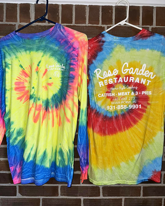Tie-dye t-shirts so vibrant they could guide lost travelers to this culinary oasis from miles away&mdash;the perfect souvenir for pie enthusiasts.