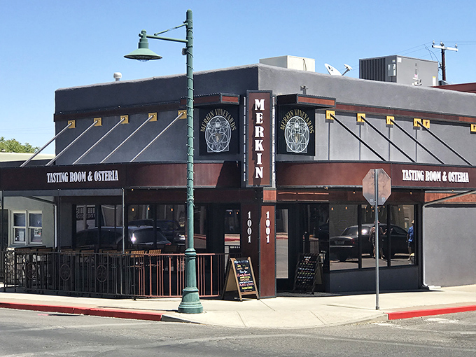 Merkin Vineyards brings sophisticated wine culture to Main Street without the pretentiousness – no one will quiz you on tannins or terroir here.