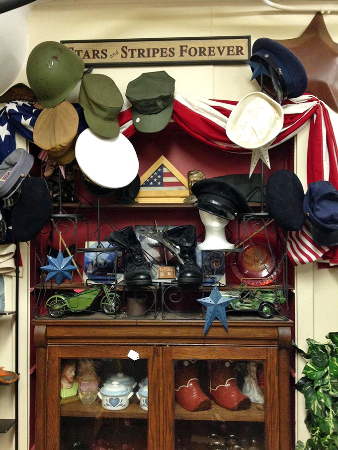 "Stars and Stripes Forever" indeed&mdash;this patriotic collection of military caps tells America's story through the headgear of those who served.