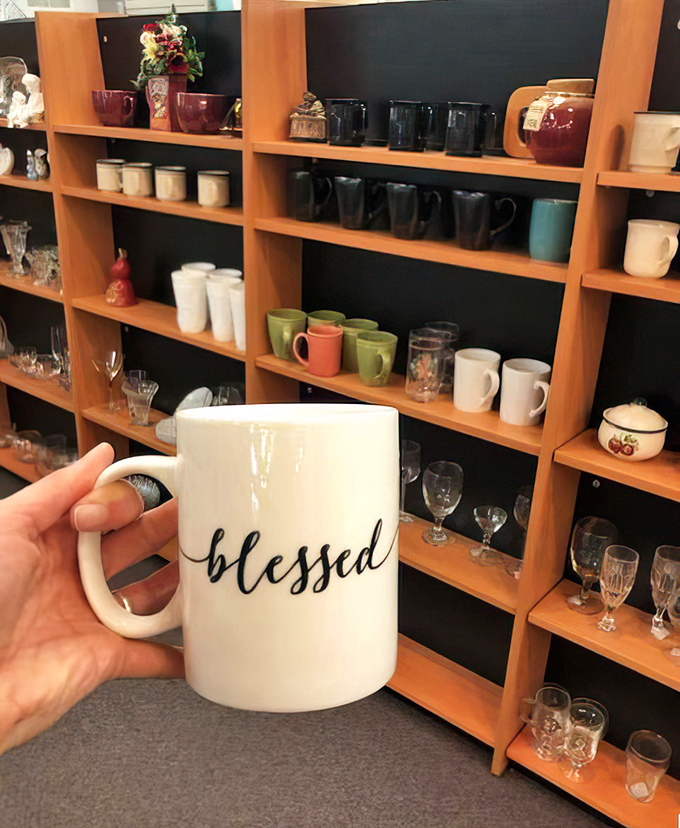 Coffee mugs displaying inspirational messages remind you that morning motivation comes in ceramic form.