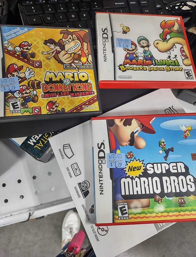 Mario and Luigi wait patiently for their next gaming adventure. These Nintendo classics prove some joy never goes out of style.