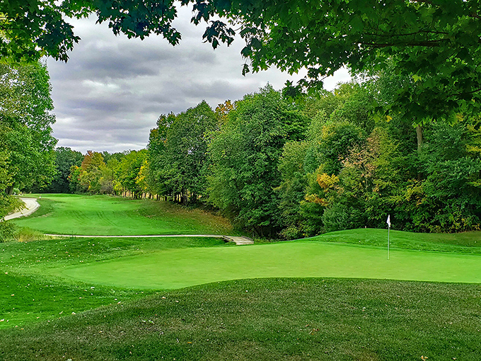 Noble Hawk Golf Links showcases Indiana's surprising talent for creating Scottish-inspired landscapes. Retirement goals, beautifully framed in green.