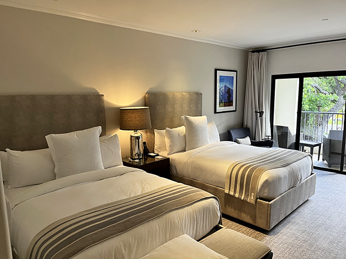 The Ojai Valley Inn offers luxurious accommodations where every detail—from plush bedding to mountain views—conspires to extend your stay.