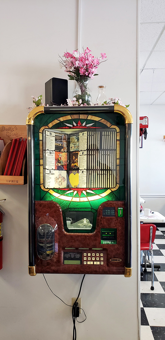 Not just a jukebox, but a time machine&mdash;standing ready to transport diners back to simpler times with the push of a button.
