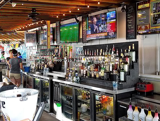 This isn't just a bar &ndash; it's command central for waterfront revelry, where bartenders orchestrate the perfect balance of libations and laughter.