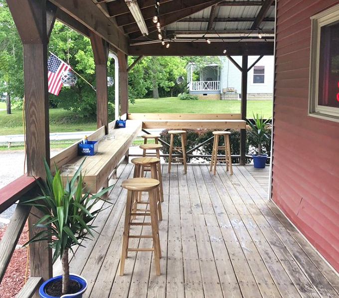 The outdoor patio offers fresh air dining with rustic charm &ndash; perfect for those summer evenings when eating indoors feels like a crime.