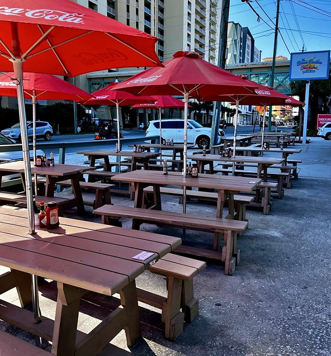 Al fresco dining with a side of Florida sunshine - because seafood tastes better with a breeze.