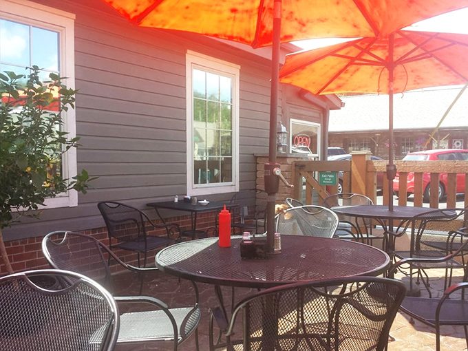 The patio offers al fresco dining with a side of people-watching&mdash;perfect for those "too nice to eat indoors" Ohio days we wait all winter for.