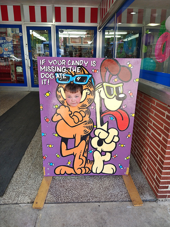 Strike a pose with the candy king himself &ndash; Instagram gold for the sugar-obsessed masses.