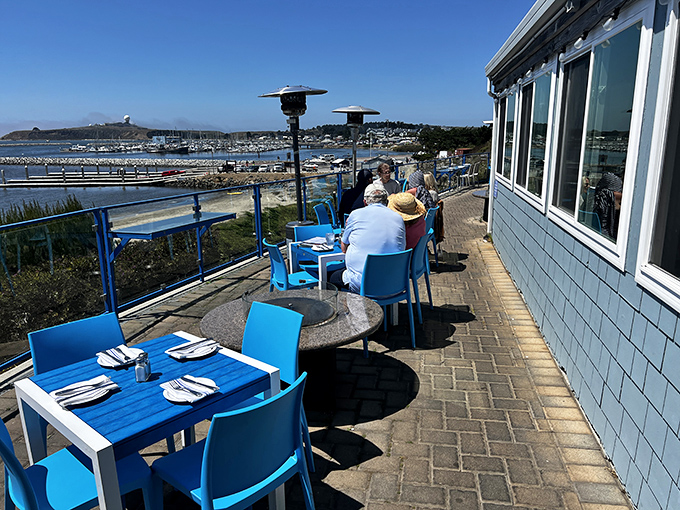 Outdoor dining with a side of harbor views – because fresh seafood tastes even better with fresh air.