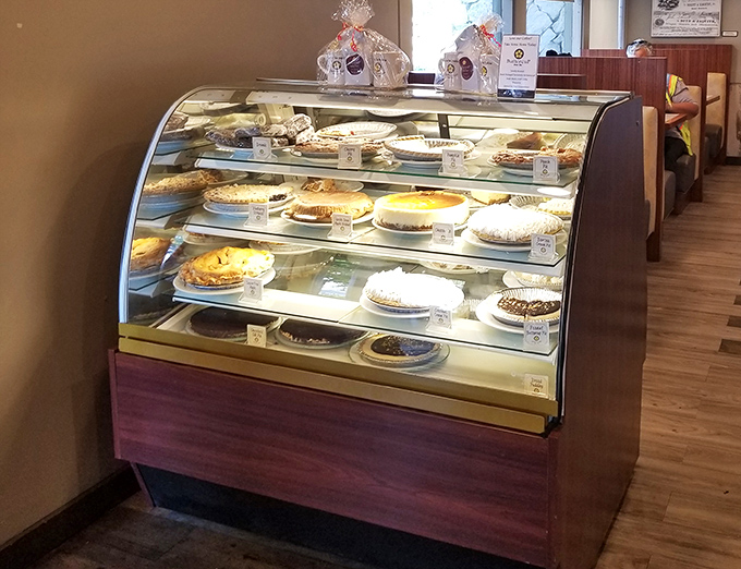The pie display case&mdash;where willpower goes to die and dessert-for-breakfast becomes a perfectly reasonable life choice.