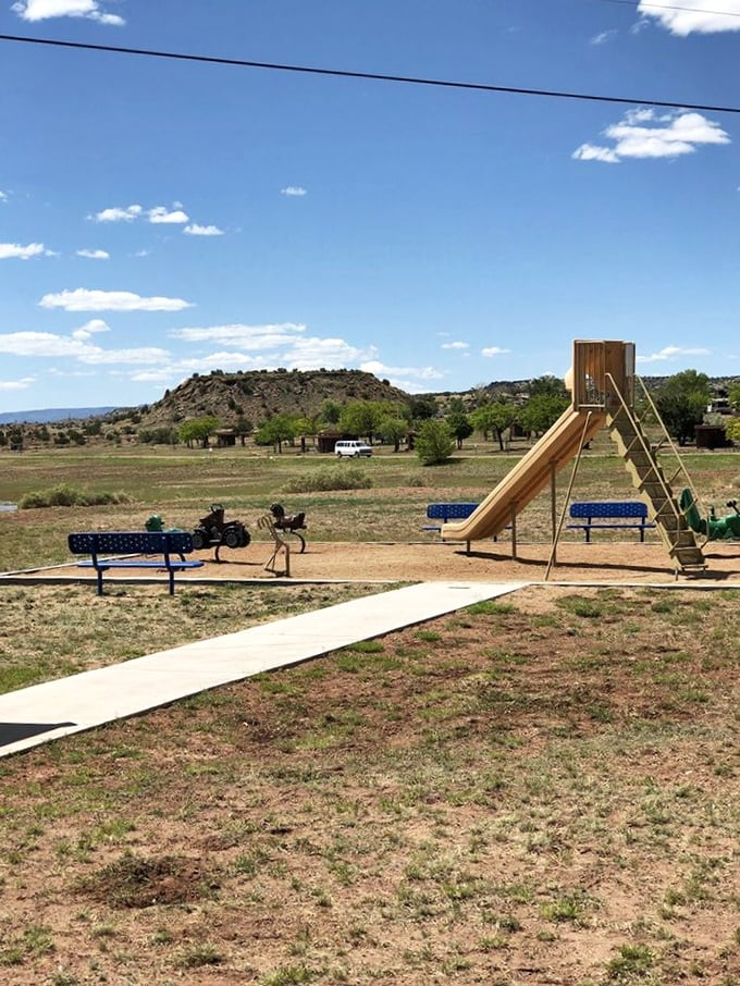 Kids' paradise meets parents' peace&mdash;this playground offers entertainment while adults enjoy five minutes of blessed silence.
