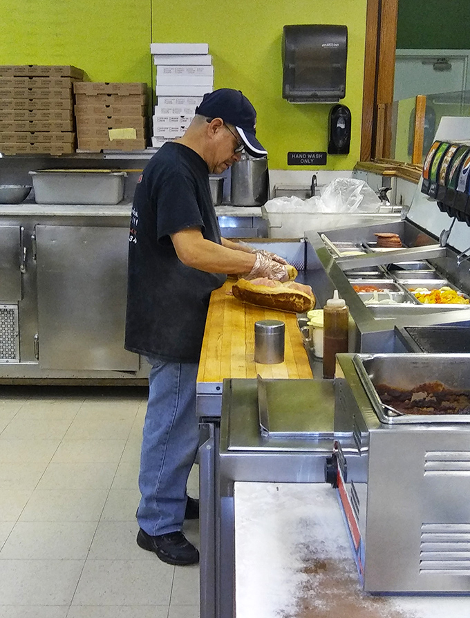 The sandwich assembly station &ndash; where every sub is constructed with architectural precision and a generous spirit.