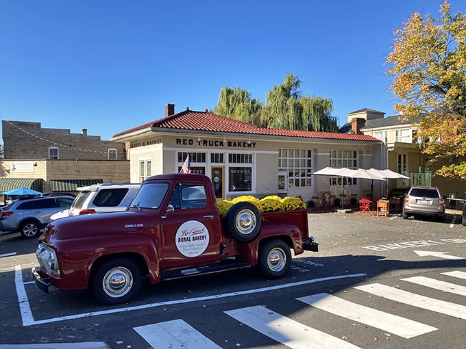 Red Truck Bakery's vintage wheels might have stopped moving, but inside, the baking never stops&mdash;a delicious slice of Americana.