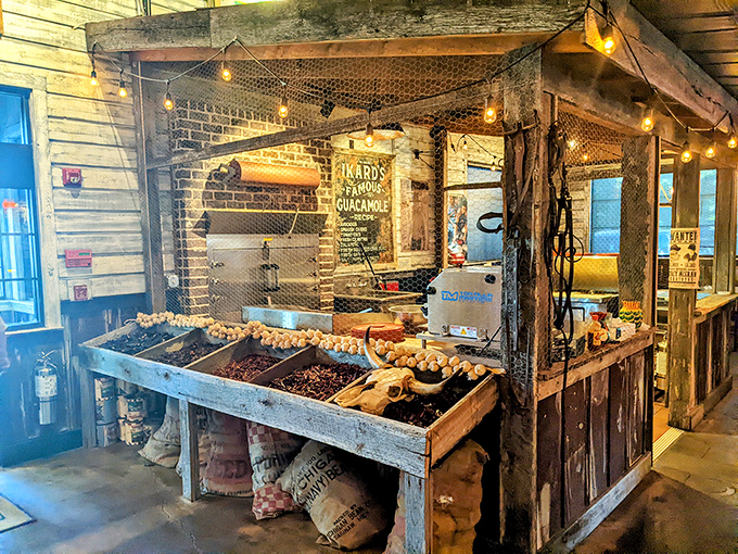 This rustic food station isn't just decoration&mdash;it's a temple to Texas-style ingredients that will transform your dinner into a Lone Star celebration.