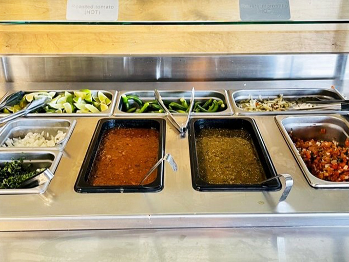 The salsa bar&mdash;where decisions get tough and the only wrong choice is not trying them all.