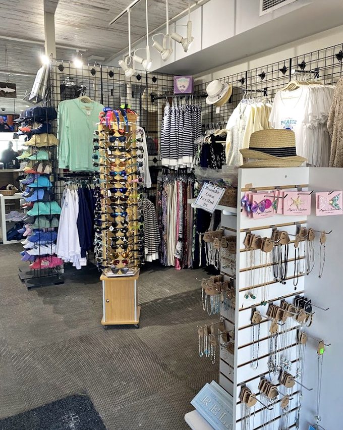 Beach retail therapy that saves you from driving into town with sand still between your toes. Forgot sunglasses? Problem solved without missing a beach minute.