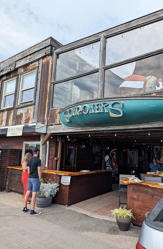 Schooners embraces its weathered, nautical charm &ndash; the kind of place where seafood tastes better because you can hear the ocean while eating it.