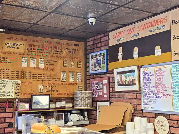 The "what should I order?" dilemma reaches peak intensity at Freddy's counter, where every option promises to be the right choice.