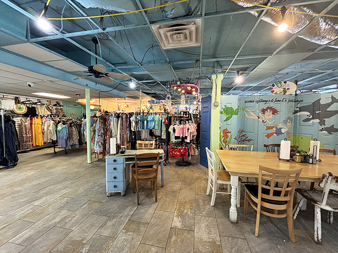 Part caf&eacute;, part boutique, all character. Shopping between bites adds a delightful rhythm to the morning&mdash;browse, sip, repeat as necessary.