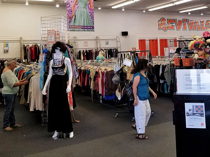 Fashion hunters in their natural habitat – where the thrill of the find keeps shoppers coming back for "just one more look" around the racks.