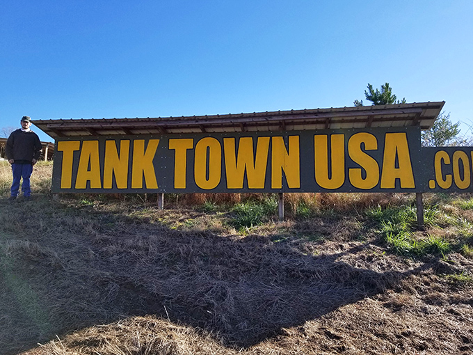 The welcoming sign that promises adventures your insurance company probably doesn't want to know about.