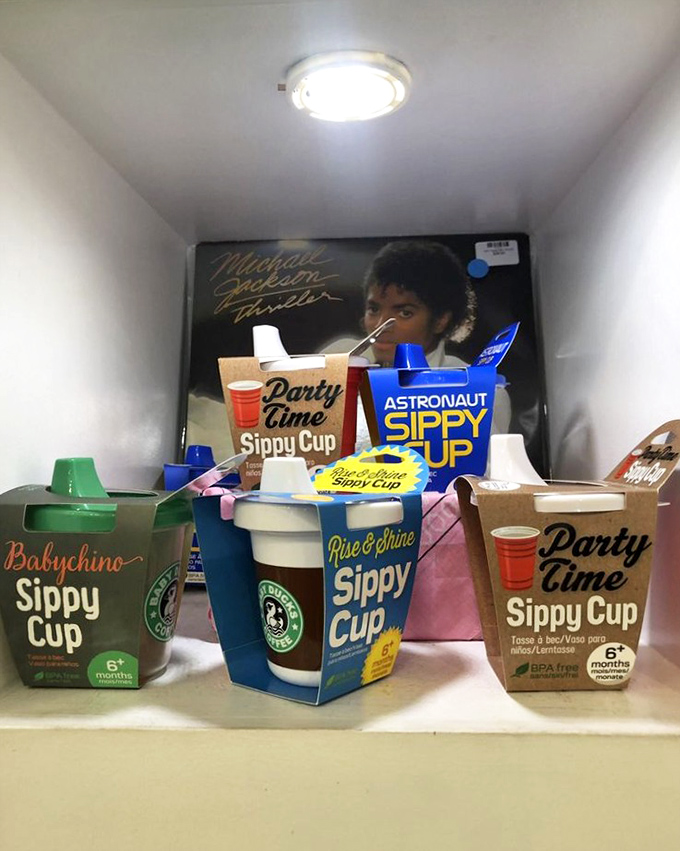 Even sippy cups get the style treatment here - because hydration should never be boring or bland.