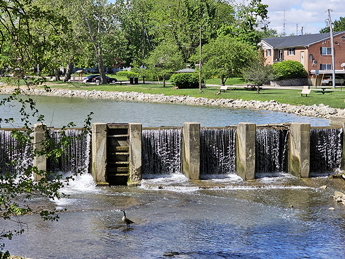 The gentle cascade creates nature's soundtrack&mdash;a soothing white noise that makes sitting near Roberts Bridge a multi-sensory experience.