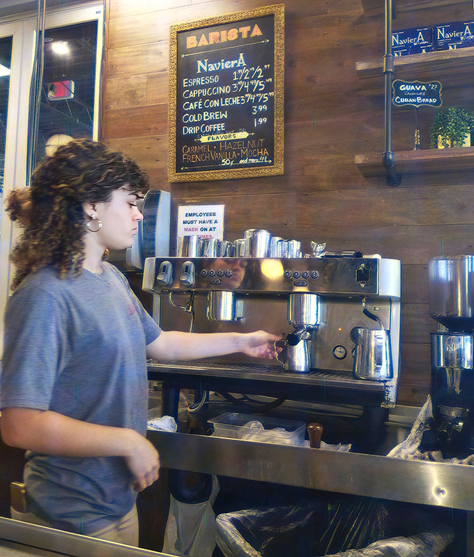 Baristas crafting liquid gold with the focus of artists. That espresso machine isn't just equipment—it's the heartbeat of the entire operation.