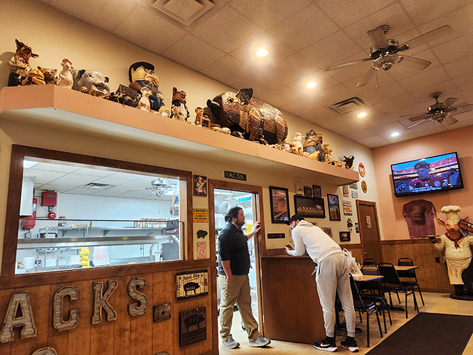 The sacred exchange&mdash;order at the counter, receive smoky treasures in return. This moment of anticipation is almost as good as the first bite.