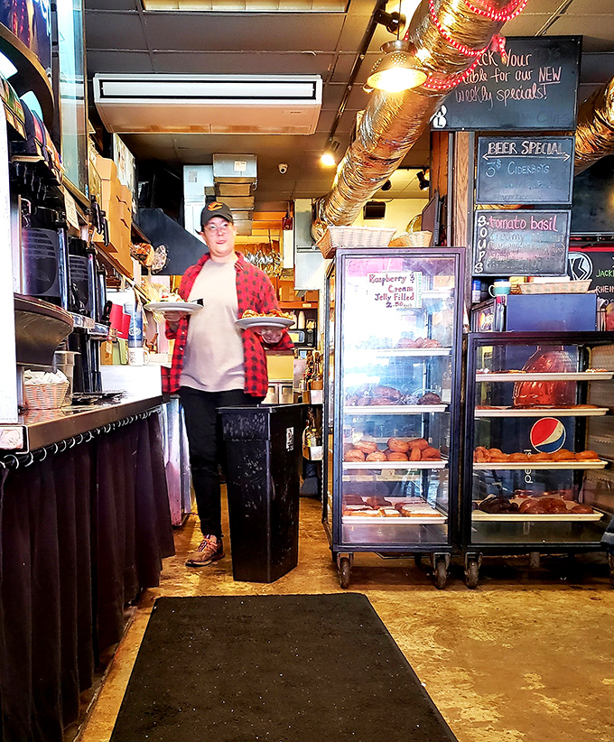 Behind every great diner is a staff that treats food with respect and customers like family. That display case of donuts isn't going to fill itself!