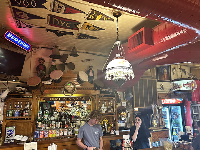 The entrance welcomes you with a fish weathervane that's been pointing the way to deliciousness through countless Lake Erie storms.