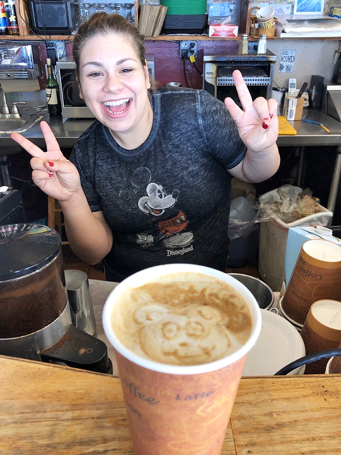 The baristas don't just make coffee; they create edible art with a side of genuine California sunshine and enthusiasm.