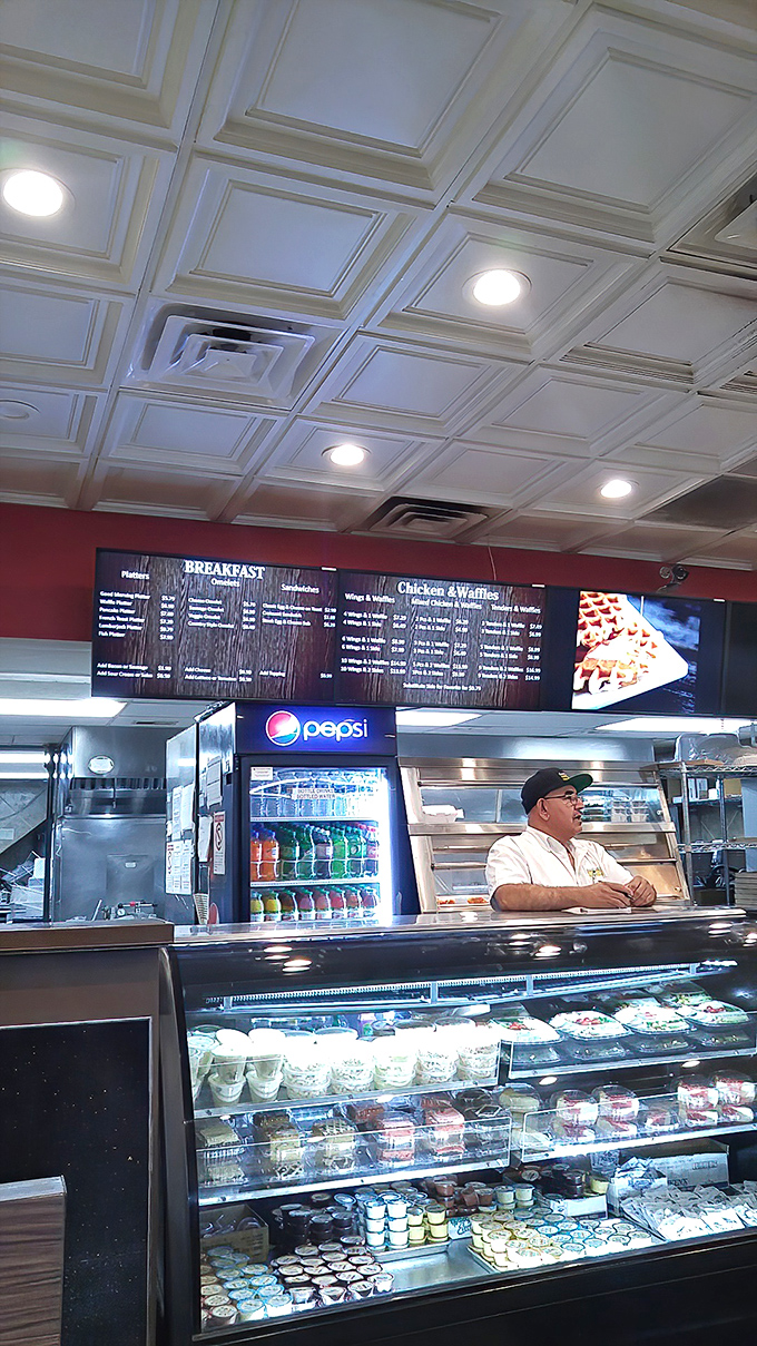 The maestro at work. Behind every great chicken joint is someone who knows that frying is both a science and an art form.