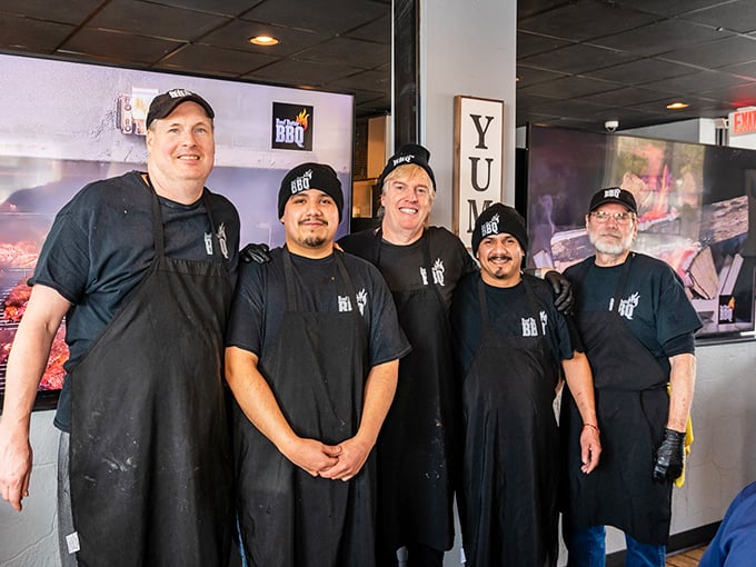 The BBQ dream team, ready to transform mere meat into transcendent BBQ. These are the faces behind Wisconsin's smoke revolution.