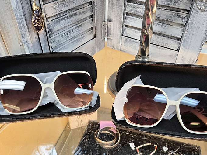 Designer shades at non-designer prices—because everyone deserves to look mysteriously fabulous while protecting their eyes from judgment and UV rays.