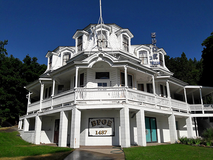 The historic Elks Lodge stands as a testament to Susanville's community spirit, its wraparound porch practically begging for afternoon conversations.