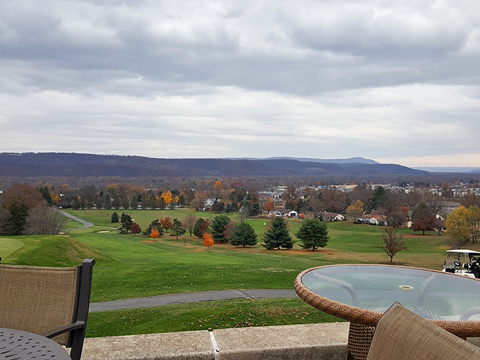 Susquehanna Valley Country Club offers sweeping vistas that make even non-golfers appreciate the landscape. Retirement looks pretty good from this perspective.