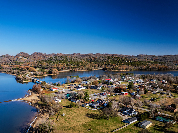 Nestled between rolling hills and sparkling waters, Granville's picturesque layout proves that the best views in Tennessee aren't just in the Smokies.