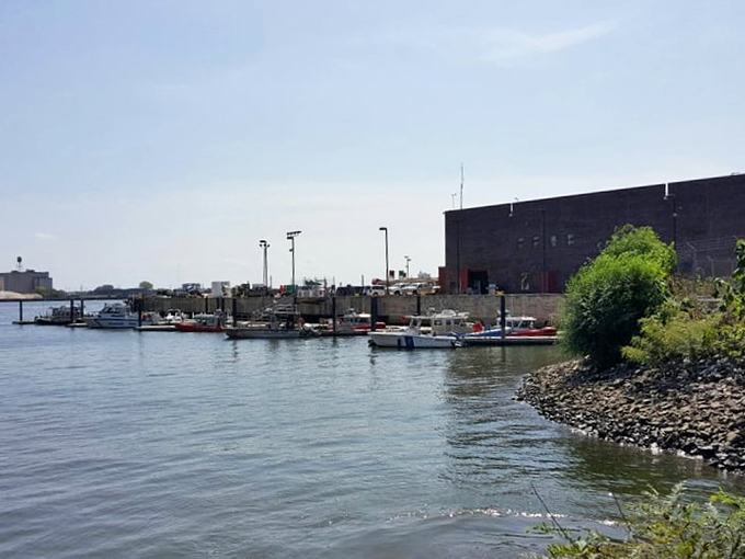 The Delaware River provides a serene backdrop for post-sandwich contemplation. Nature's digestif after a meal worth traveling for.