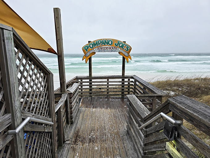 The view that launched a thousand Instagram posts. Pompano Joe's deck offers the kind of Gulf panorama that makes northerners question their life choices.
