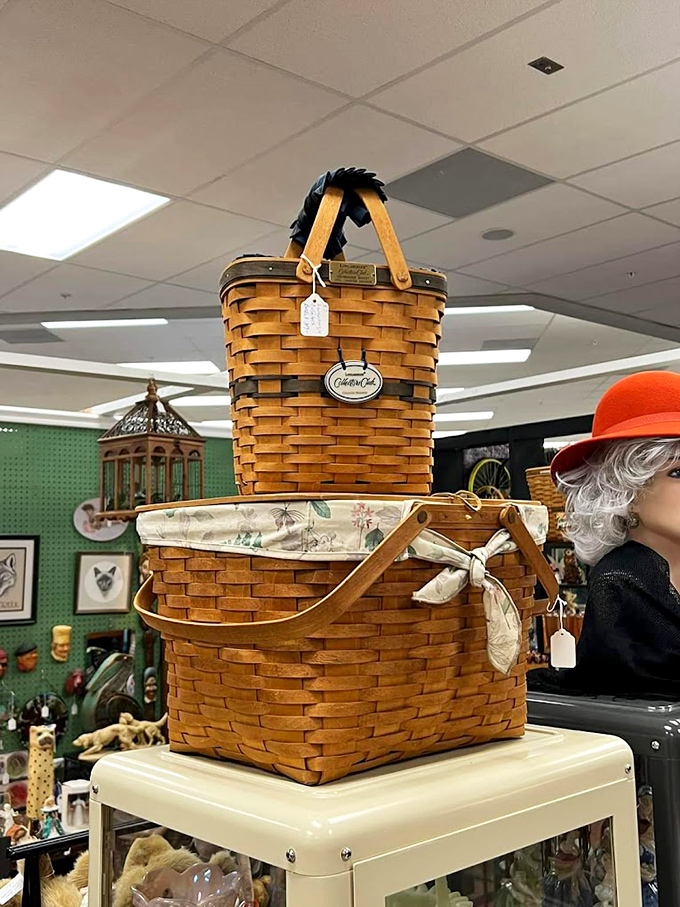 Longaberger baskets: the status symbol of picnickers everywhere. These woven wonders have probably carried more deviled eggs than you've eaten in your lifetime.