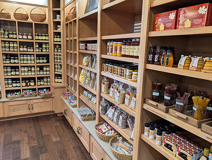 The gift shop shelves groan with jams, jellies, and noodles—edible souvenirs that ensure your taste buds can relive the experience long after you've gone home.