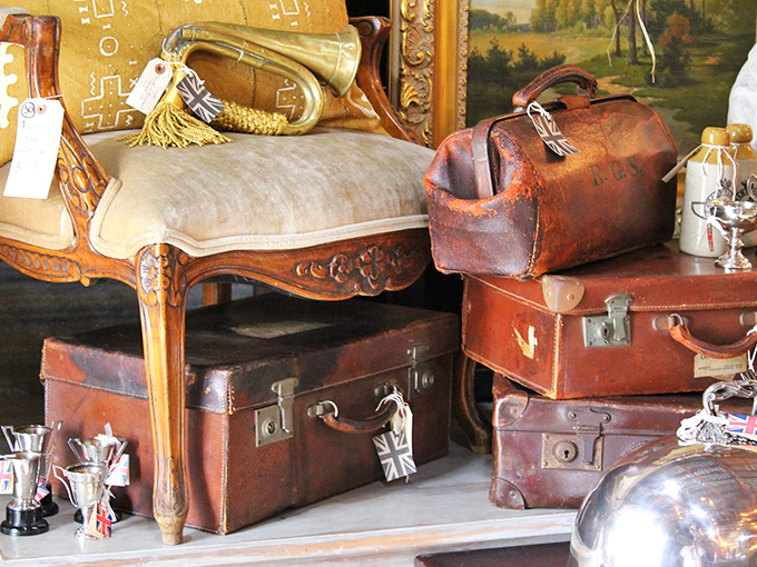 These well-traveled leather suitcases have seen more of the world than most of us&mdash;now they're ready for their second act as stylish storage.